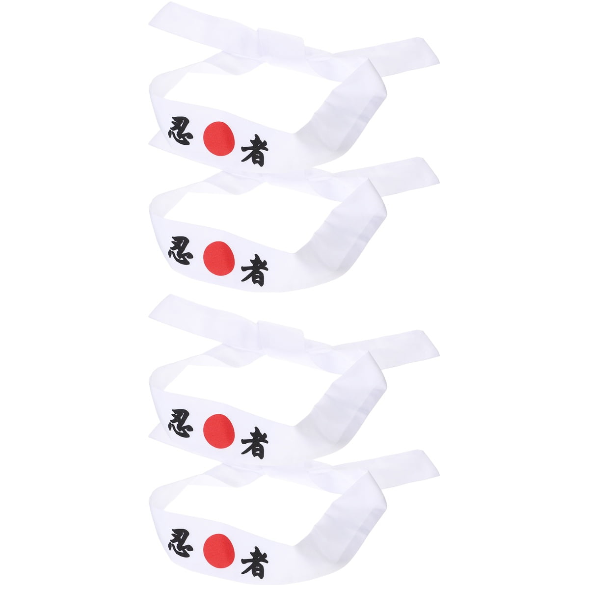 4 pcs Japanese Headband Breathable Chef Headband Decorative Ninja Print ...