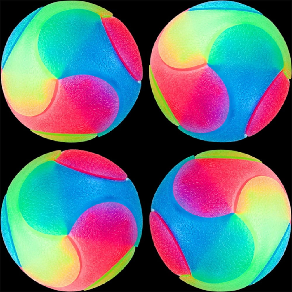 Amazing Fashion Glow in the Dark Dog Balls, Flashing Elastic Pet Toys ...