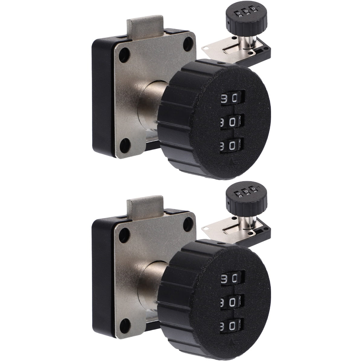 4 pcs Locker Locks Drawer Locks 3- Cabinet Combination Locks Drawer ...