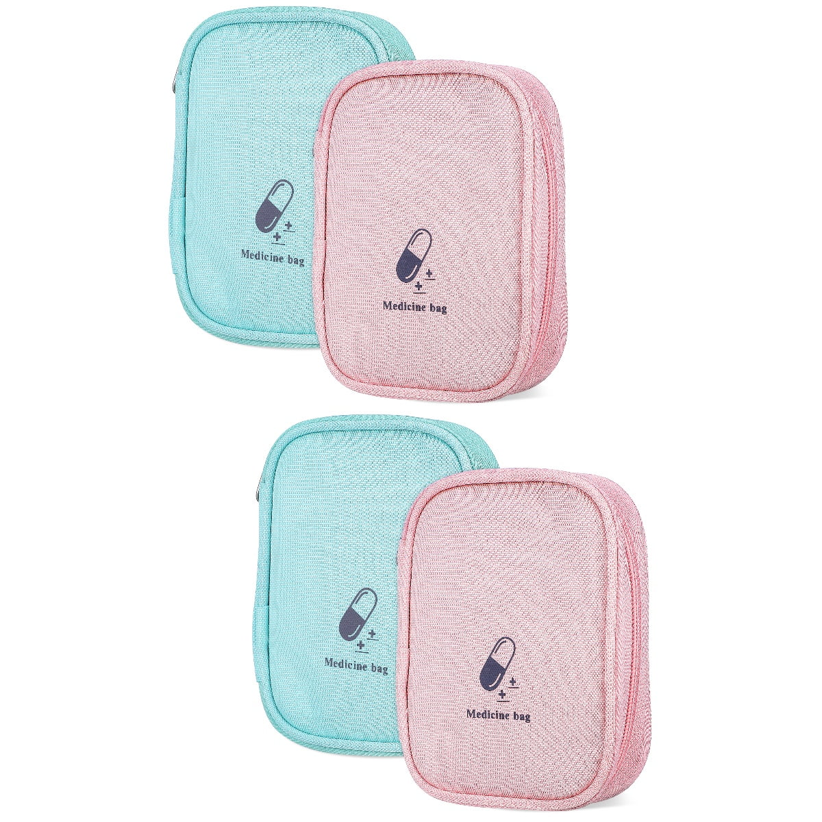 4 pcs Medicine Storage Bag Outdoor Medicine Pouch Medication Organizer ...