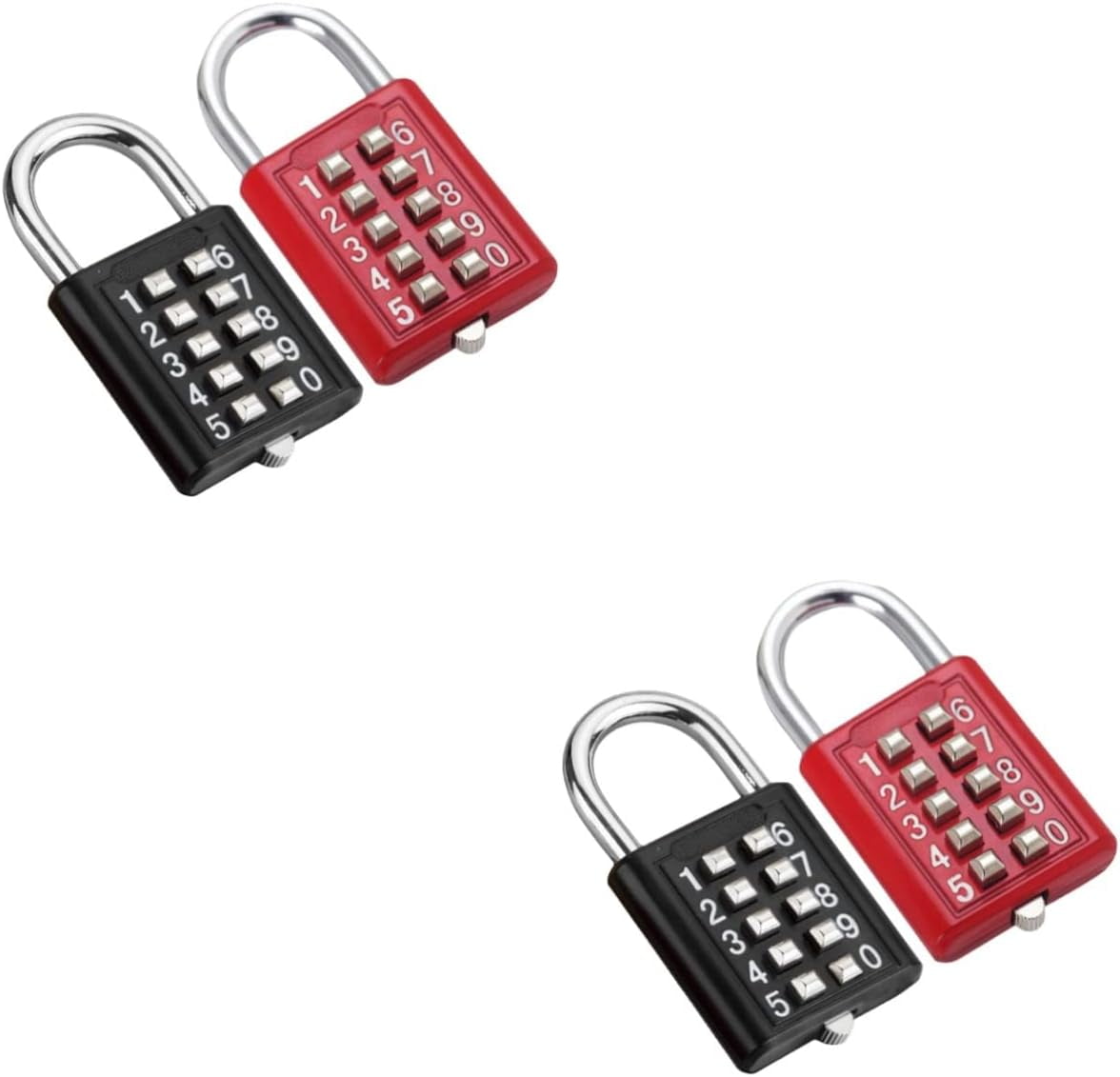 4 pcs Metal Lock Digital Lock 10 Lock Door Door Lock Combination ...