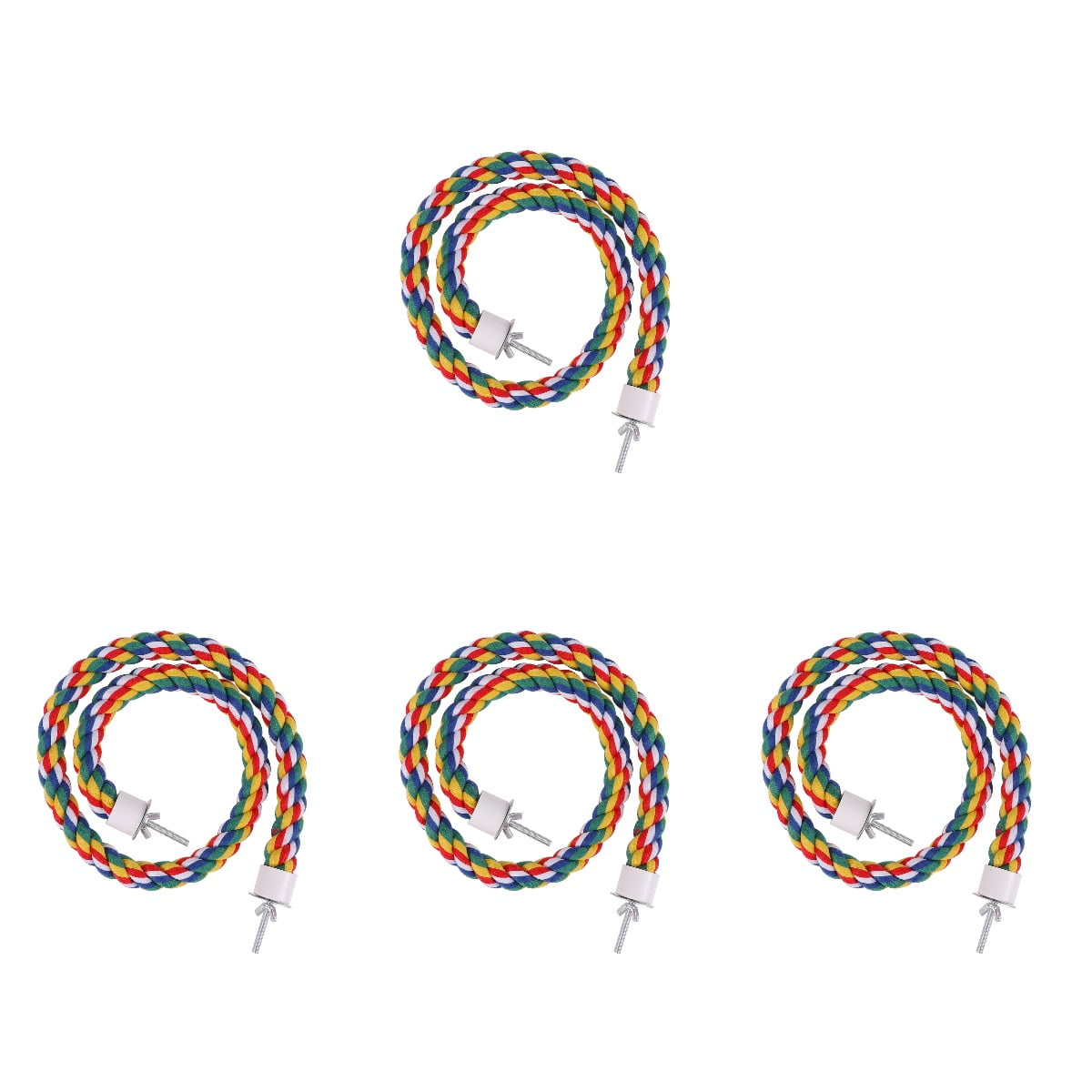4 pcs Parrot Cotton Rope Durable Standing Climbing Rope Pet Bird ...