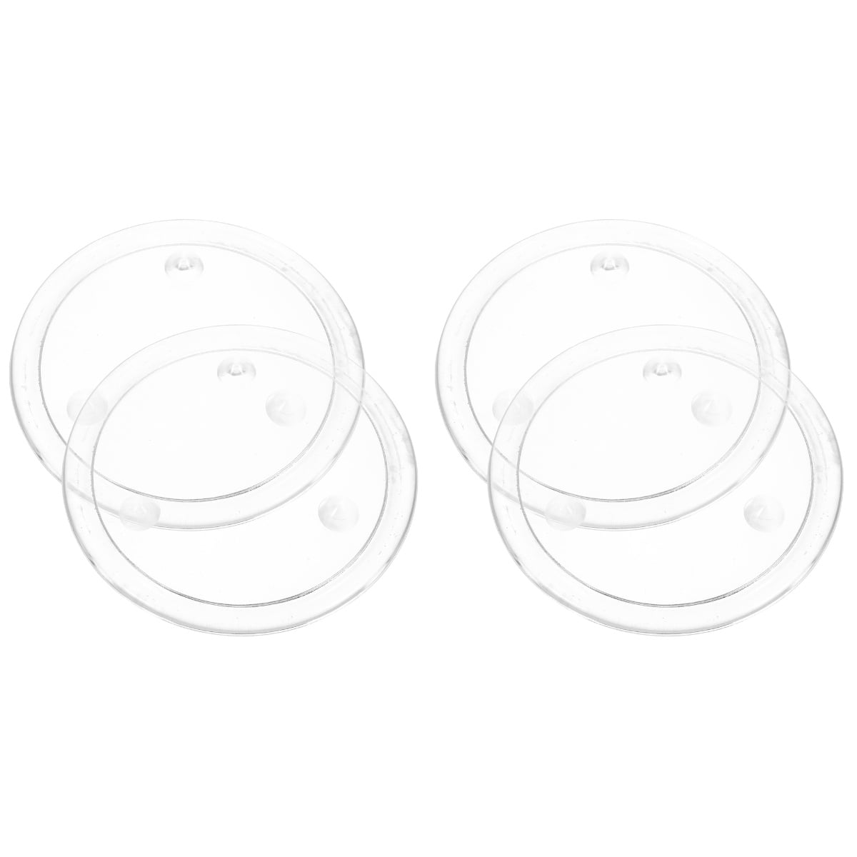 4 pcs Pillar Candle Plates Candle Holder Trays Candle Centerpiece for ...