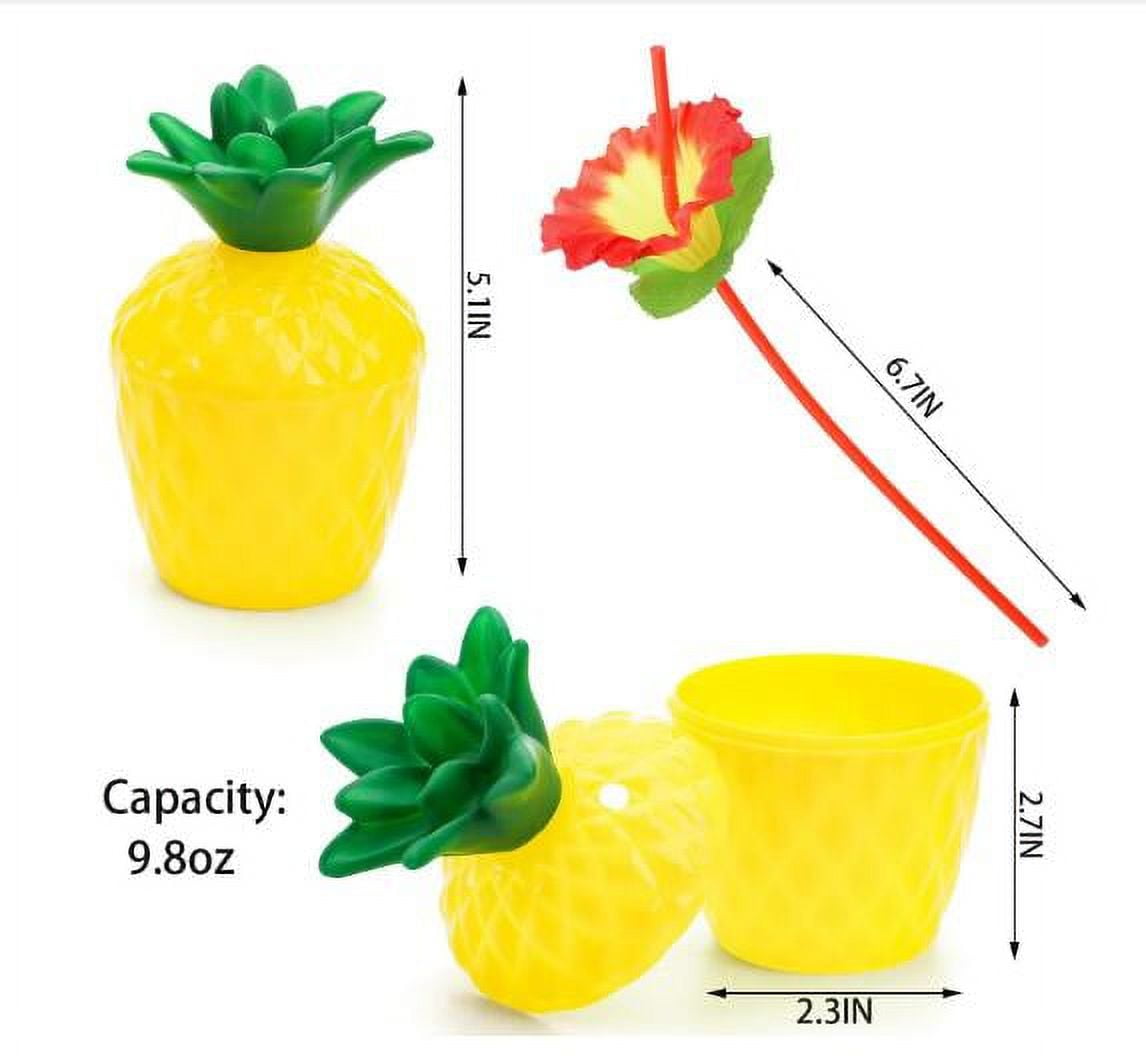 4 pcs Pineapple Cups Plastic Pineapple Cups Hawaiian Party Pineapple ...