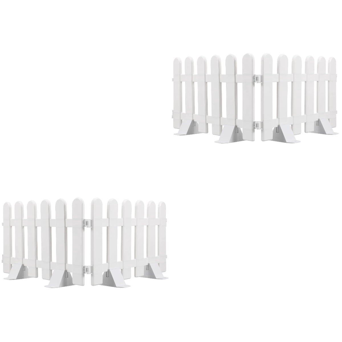 4 pcs Plastic Fence Courtyard Indoor Garden Fence Garden Small Fence ...