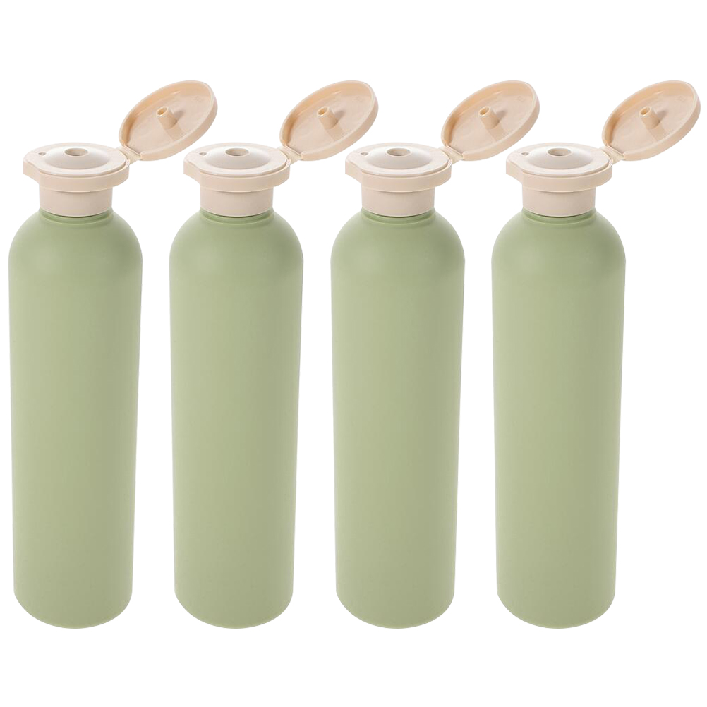 4 pcs Plastic Shampoo Bottles Empty Shampoo Dispenser Bottle Lotion ...