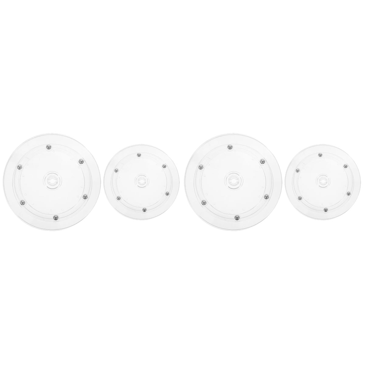 4 pcs Plastic Turntable Display Turntable Rotation Turntable ...