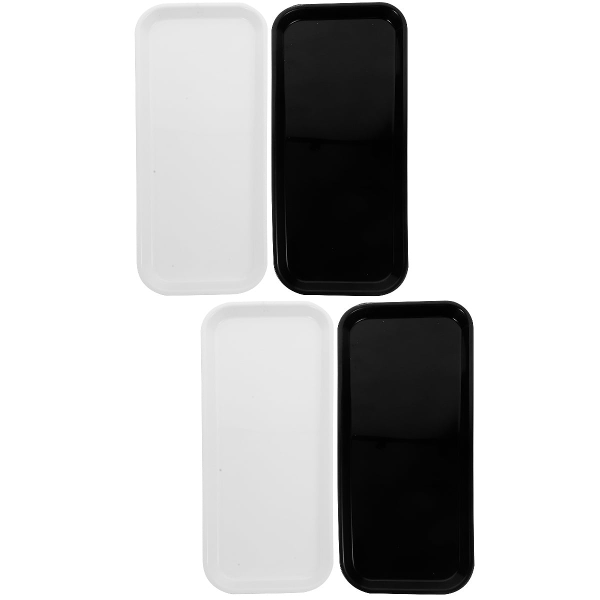 4 pcs Rectangle Cake Storage Plates Cake Display Tray Cake Holders ...