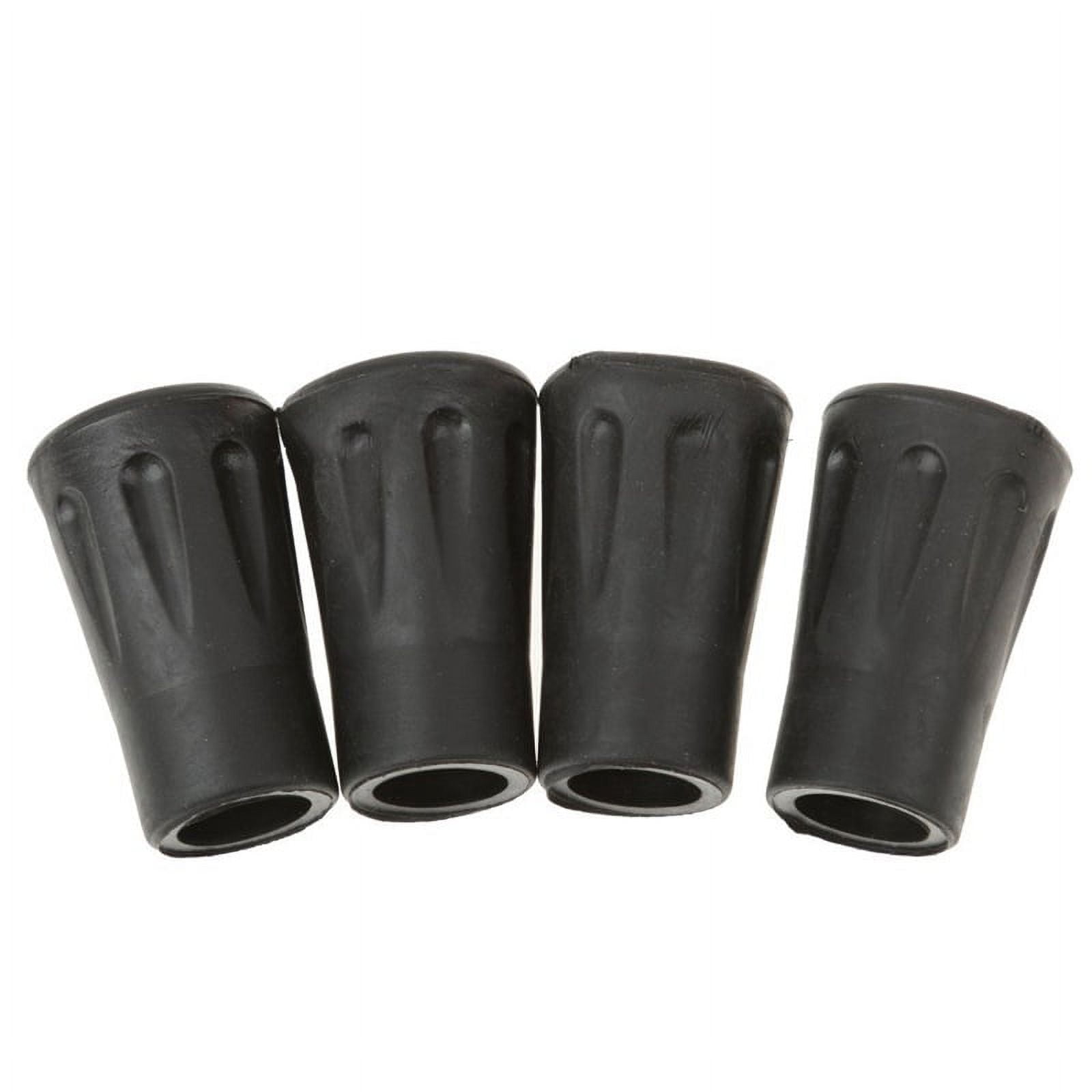 4 pcs Replacement Rubber Tips End for Hiking Stick Walking Trekking ...