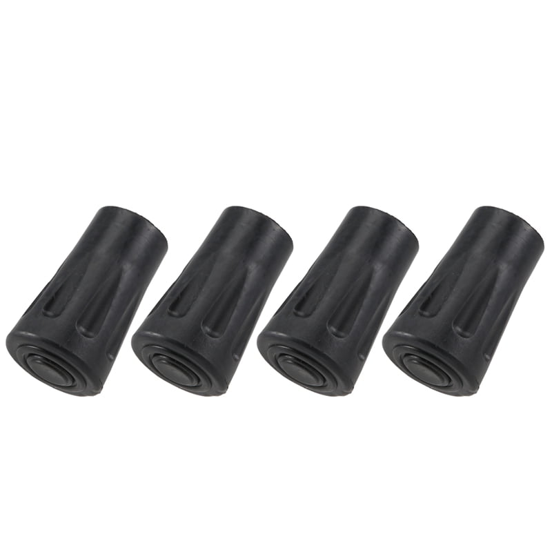 4 pcs Replacement Rubber Tips End for Hiking Stick Walking Trekking ...