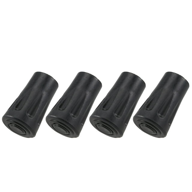 4 pcs Replacement Rubber Tips End for Hiking Stick Walking Trekking ...
