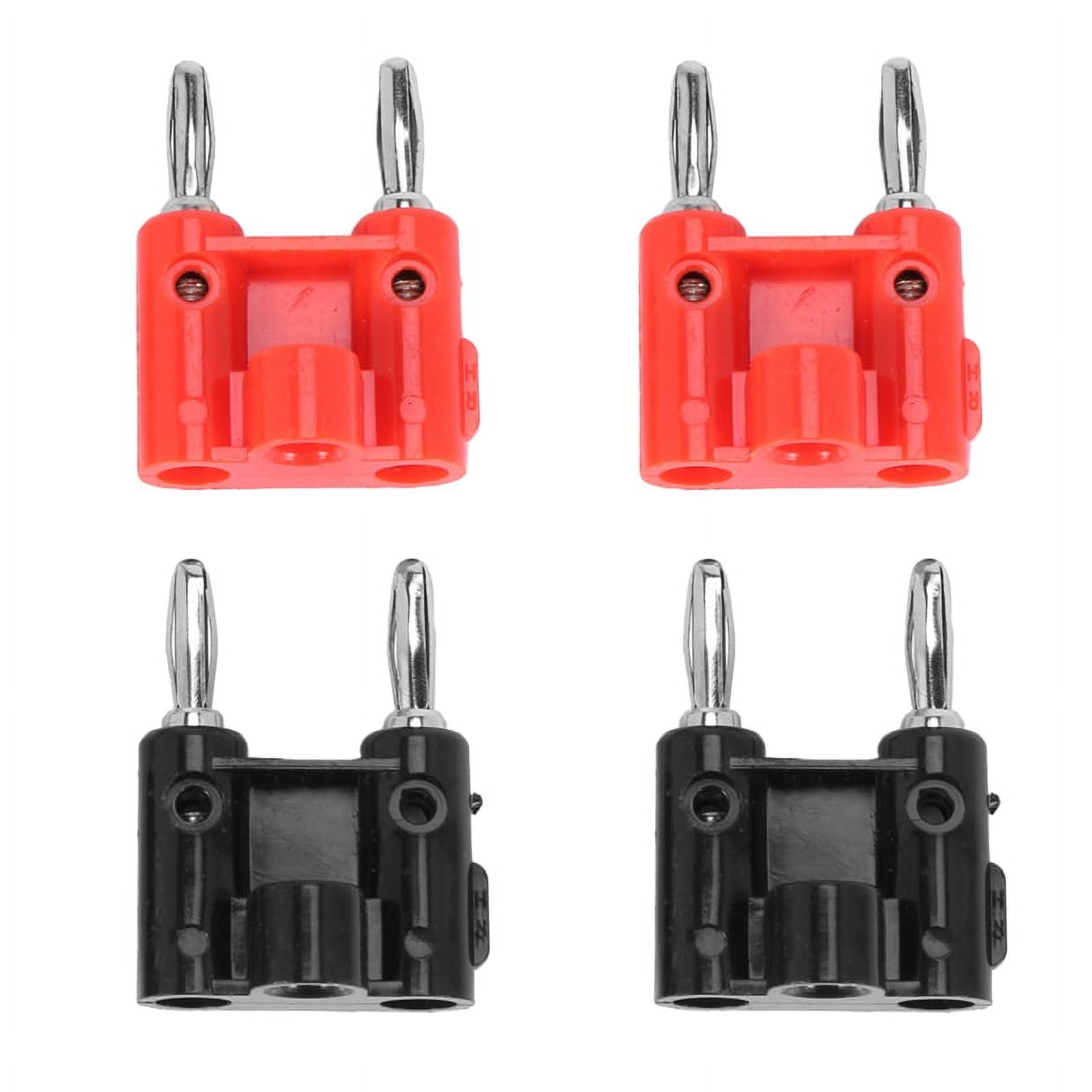 4 pcs Screw Type Dual Banana Plug Speaker Connectors 436 + Type ...