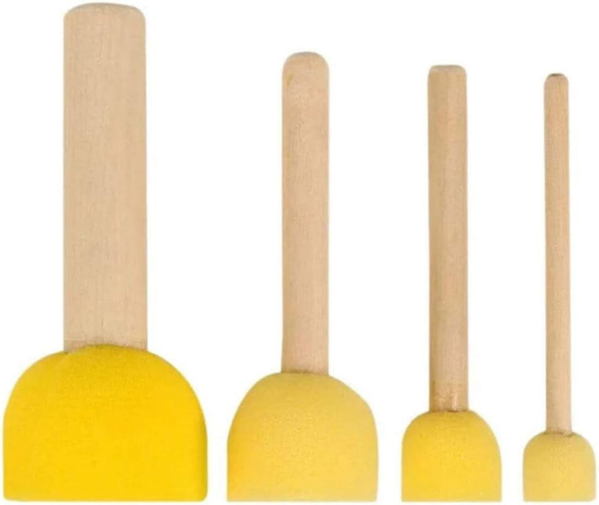 4 pcs/Set Round Paint Foam Sponge Brush Set Colorful Mini DIY Painting ...
