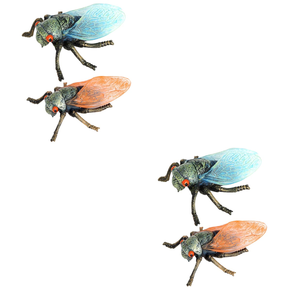 4 pcs Simulation Realistic Cicadas Model Fake Insects Toy Model ...