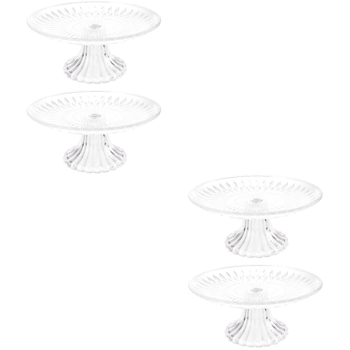 4 pcs Snack Pallet Cake Pallet Bread Cookie Plate Afternoon Tea Tray ...