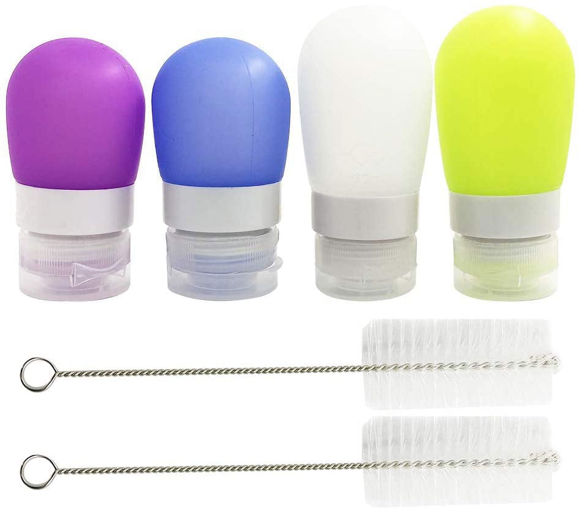 WSNIJFU 4 Pcs Squeeze Salad Dressing Bottles, FineGood 1.3oz and 2 oz ...