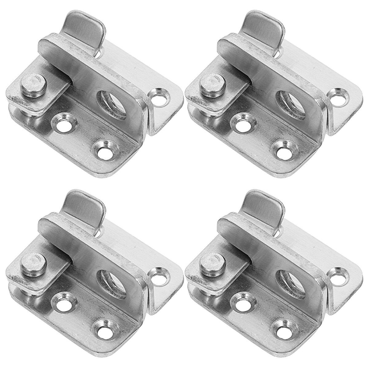 4 pcs Stainless Steel Gate Latches Flipping Latch Safety Door Bolt ...