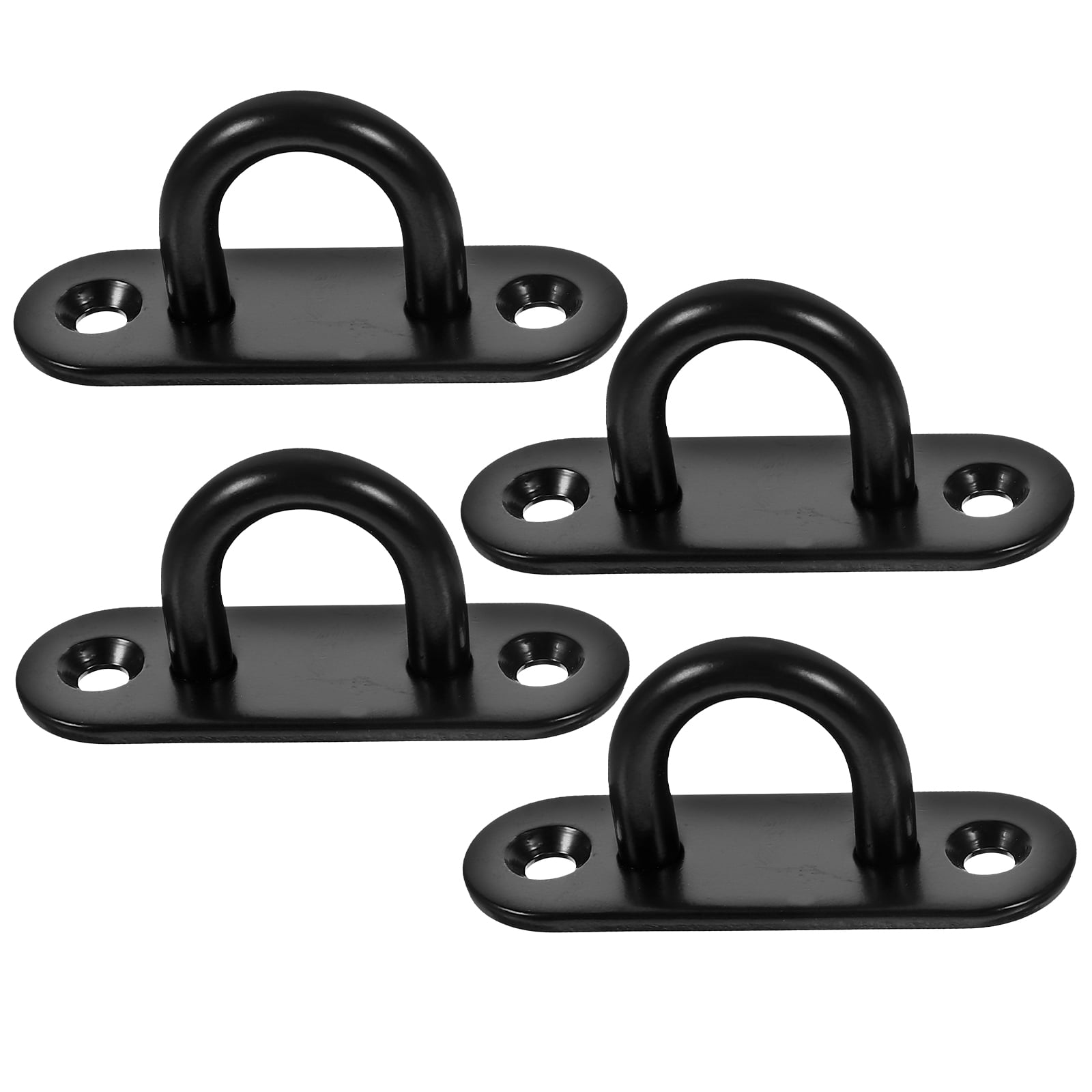 4 pcs Stainless Steel Hooks Pad Eyes Plate Hooks Heavy Duty Ceiling ...