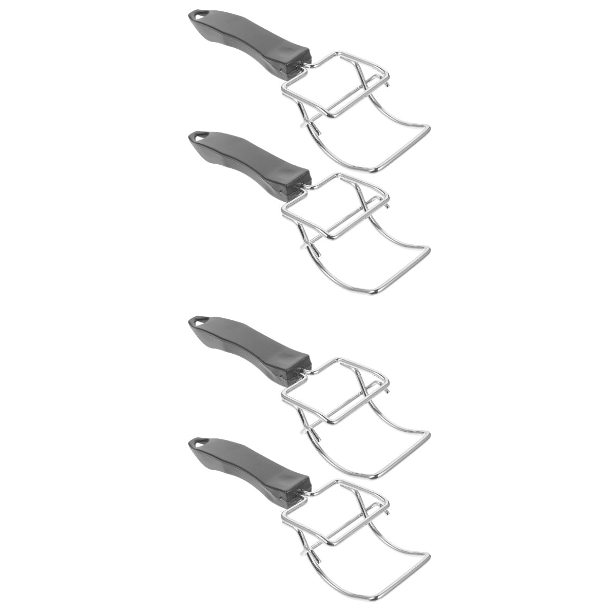 4 pcs Stainless Steel Plate Gripper Clips Kitchen Hot Dish Clip Pizza ...