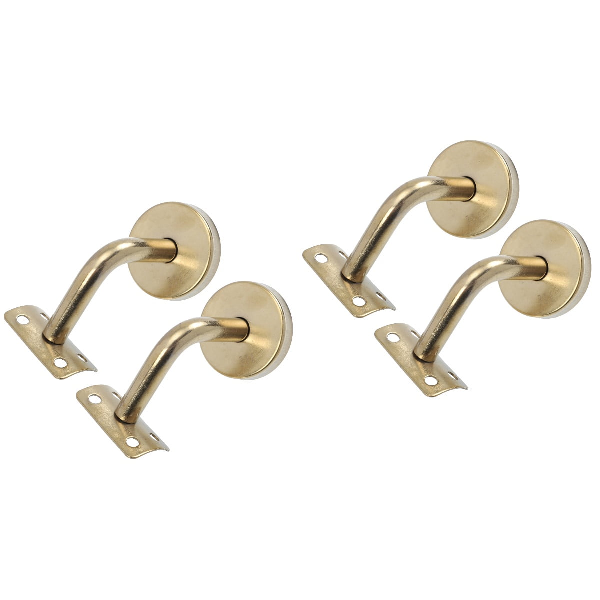 4 pcs Stainless Steel Wall Mounted Stair Handrail Bracket Banister Rail ...