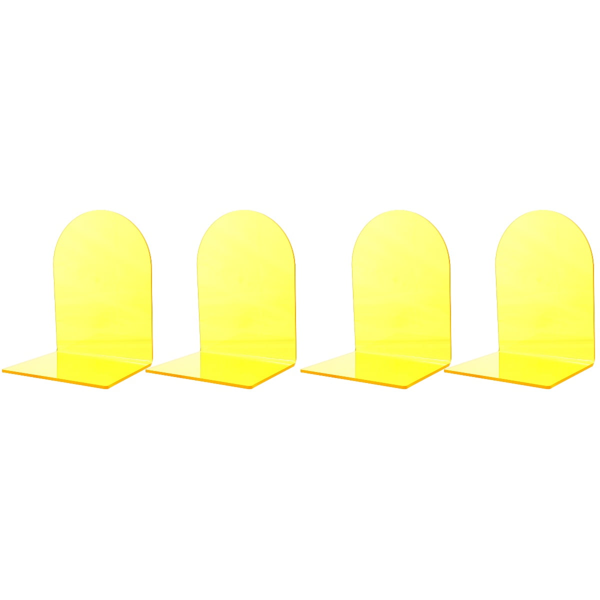 CIMAXIC Yellow Acrylic LShaped Bookend Home Office Supplies - Walmart.com