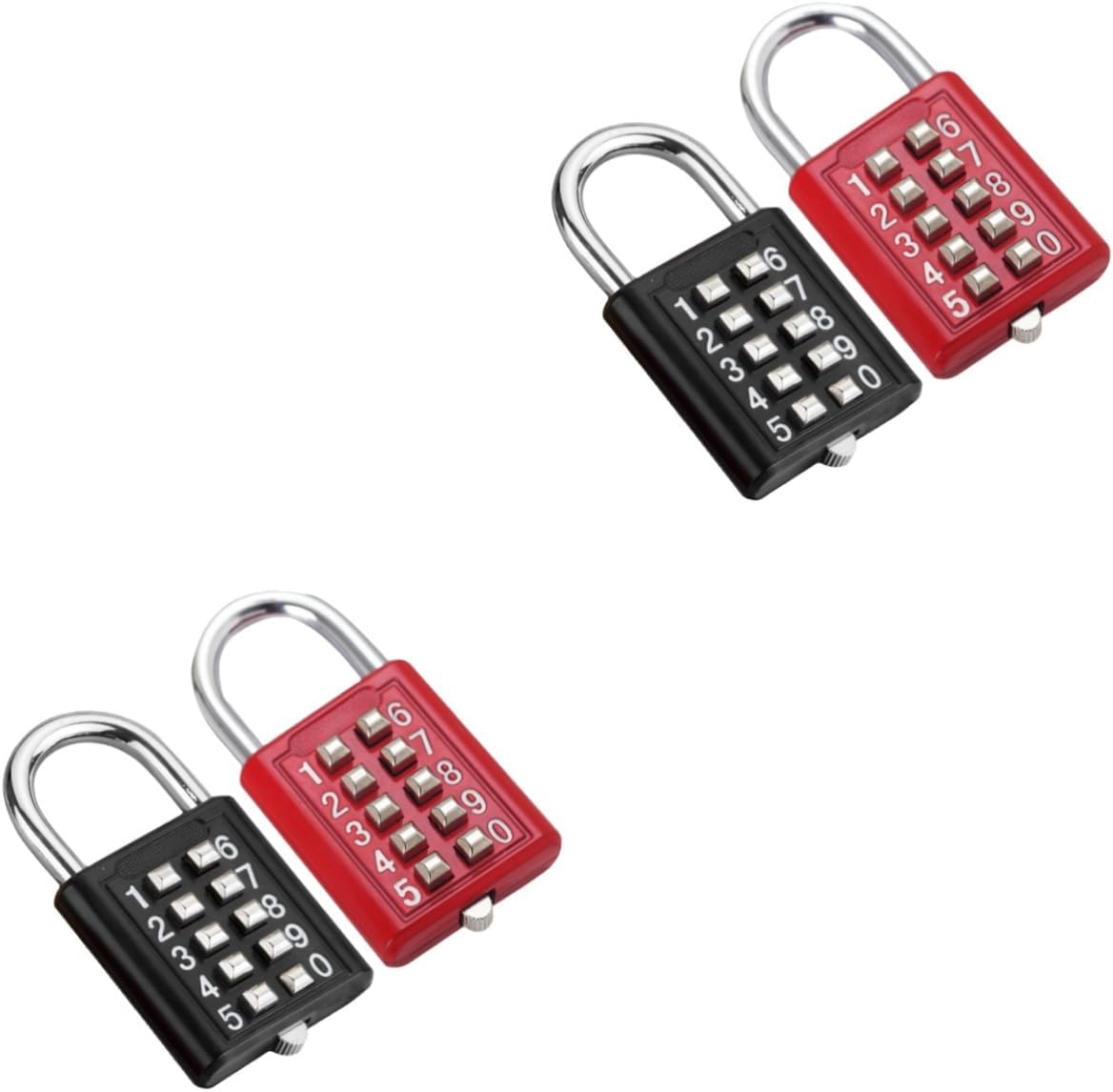 4 pcs Toolbox Elder Door Lock Code Lock Small Combination Lock Luggage ...