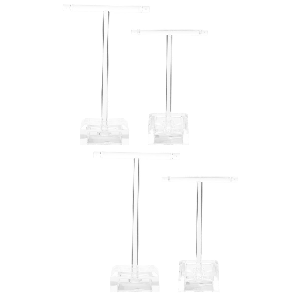 4 pcs Transparent Acrylic Display Rack Desktop Jewelry Earring Display ...