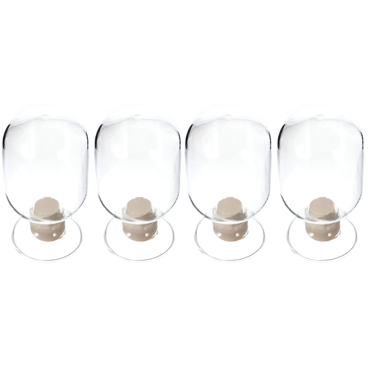 4 pcs Transparent Bottle Glass Match Holder Match Cloche Jar Fireplace ... 4 pcs Transparent Bottle Glass Match Holder Match Cloche Jar Fireplace ...