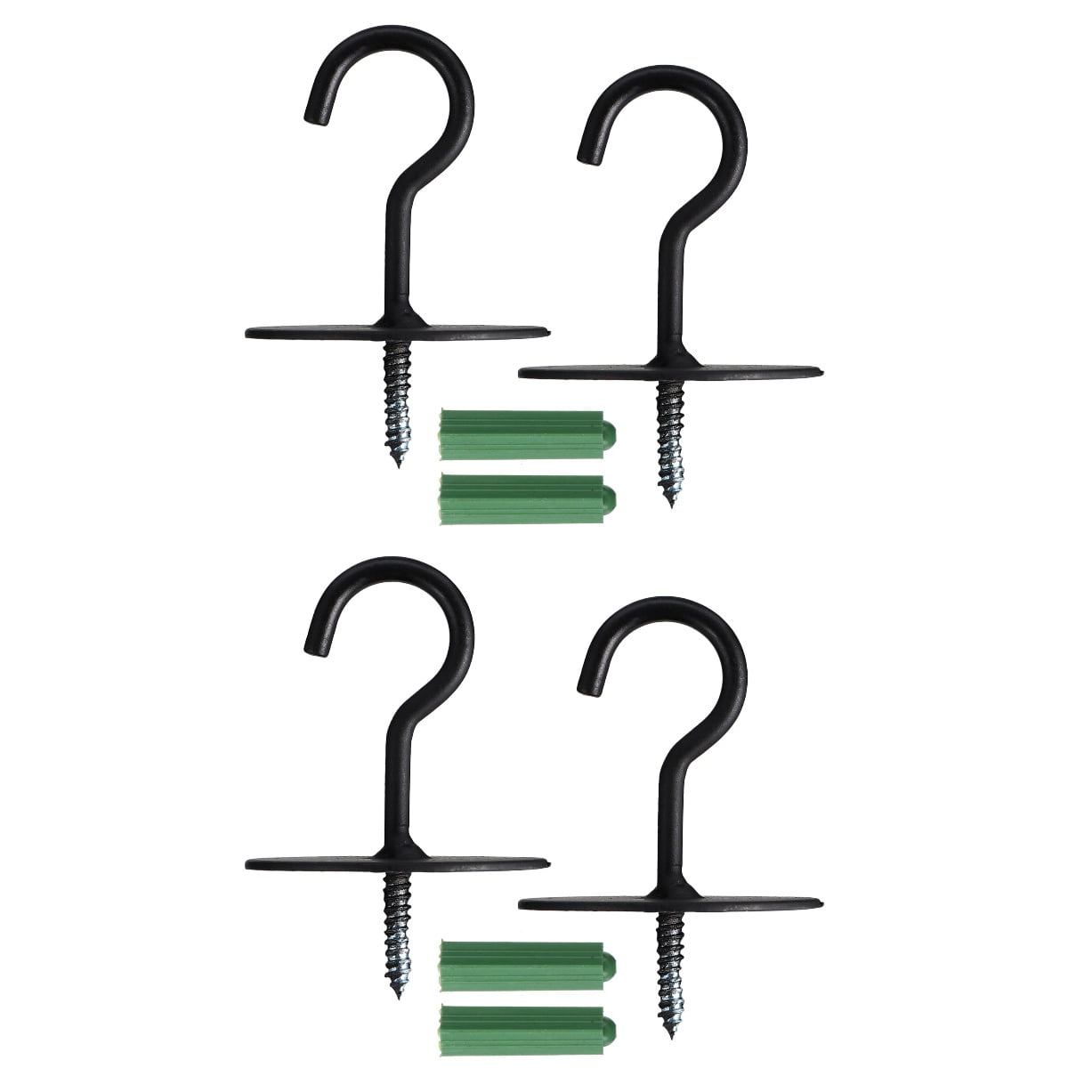 4 pcs Wall Mount Hangers Iron Ceiling Hook Plants Hanging Hooks for ...