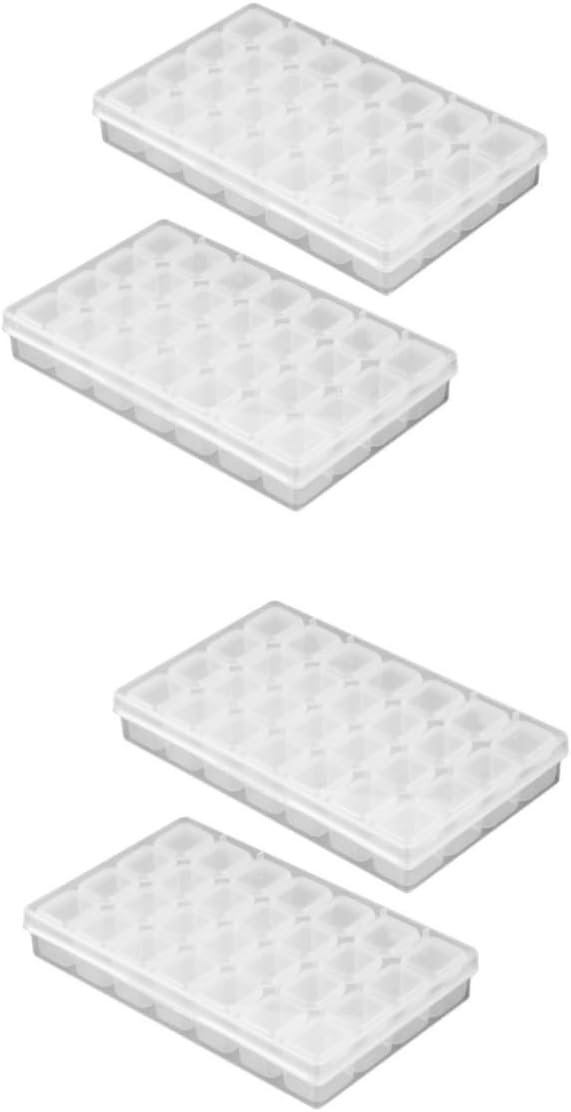 4 pcs removable storage box False clear containers for organizing clear ...