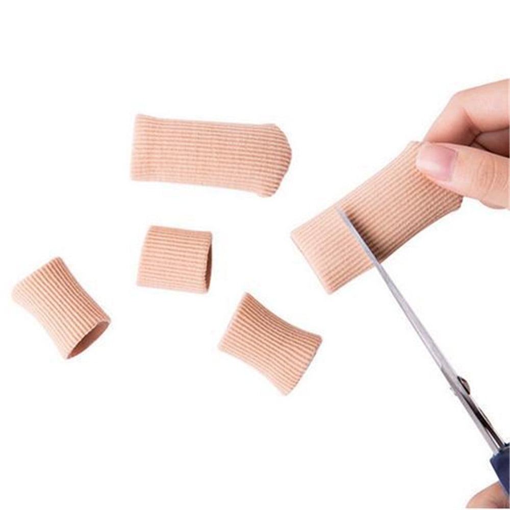 4-Piece Large Foot Toe Bandage Finger Tube Protector, Pain Relief, Cut ...