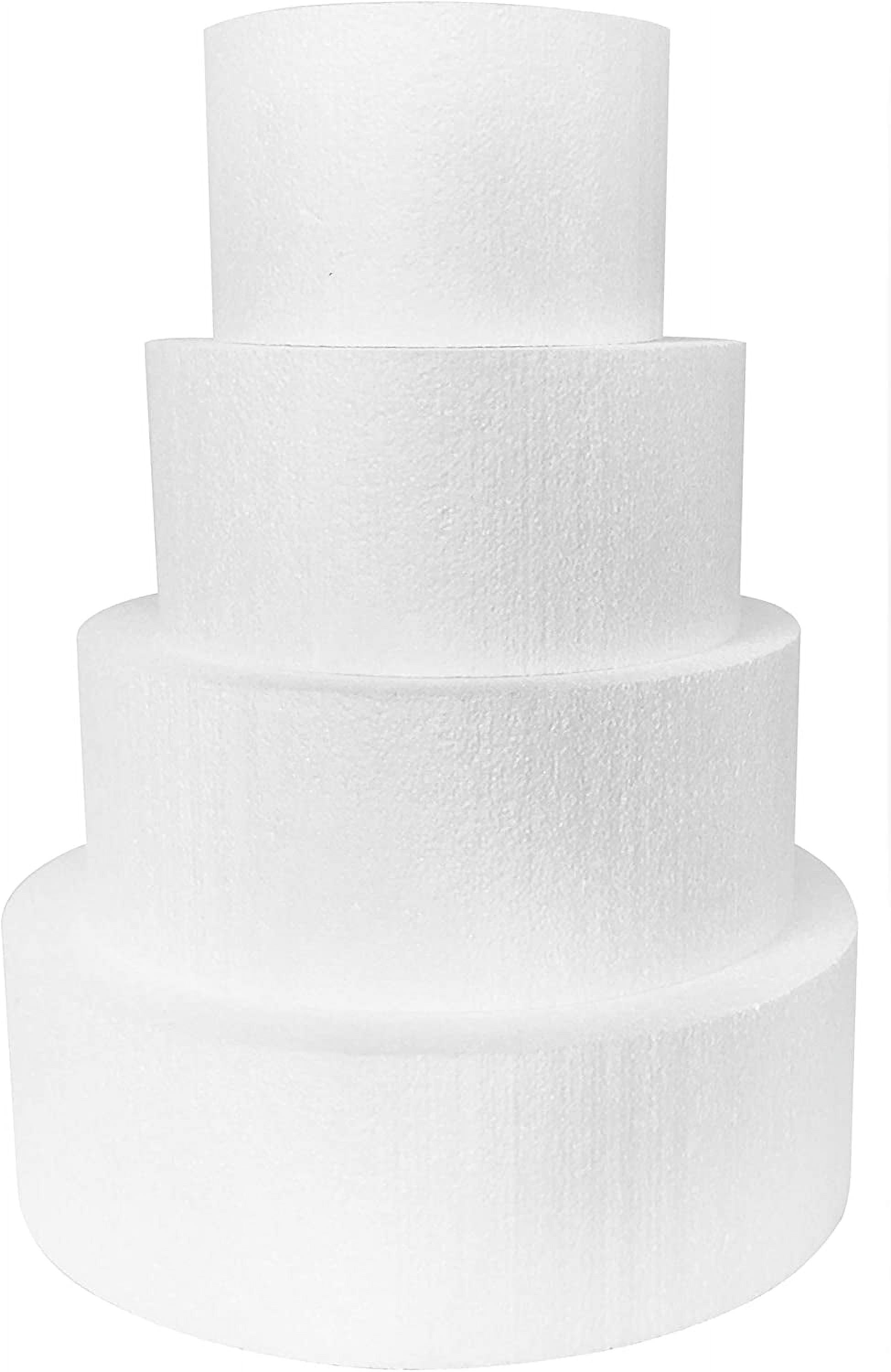 4 piece Round Cake Set 6", 8", 10" 12" by 4" thick. Perfect for wedding ...