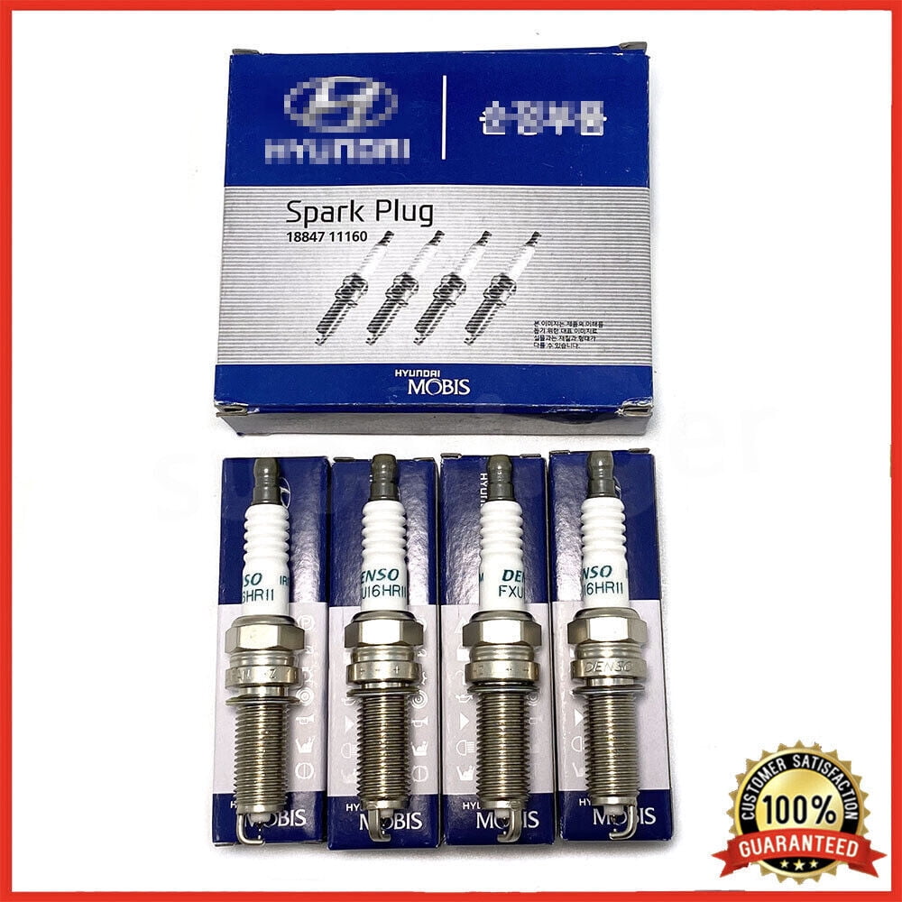 4-piece SPARK PLUG suitable for Hyundai Kia Sonata Tucson Optima ...