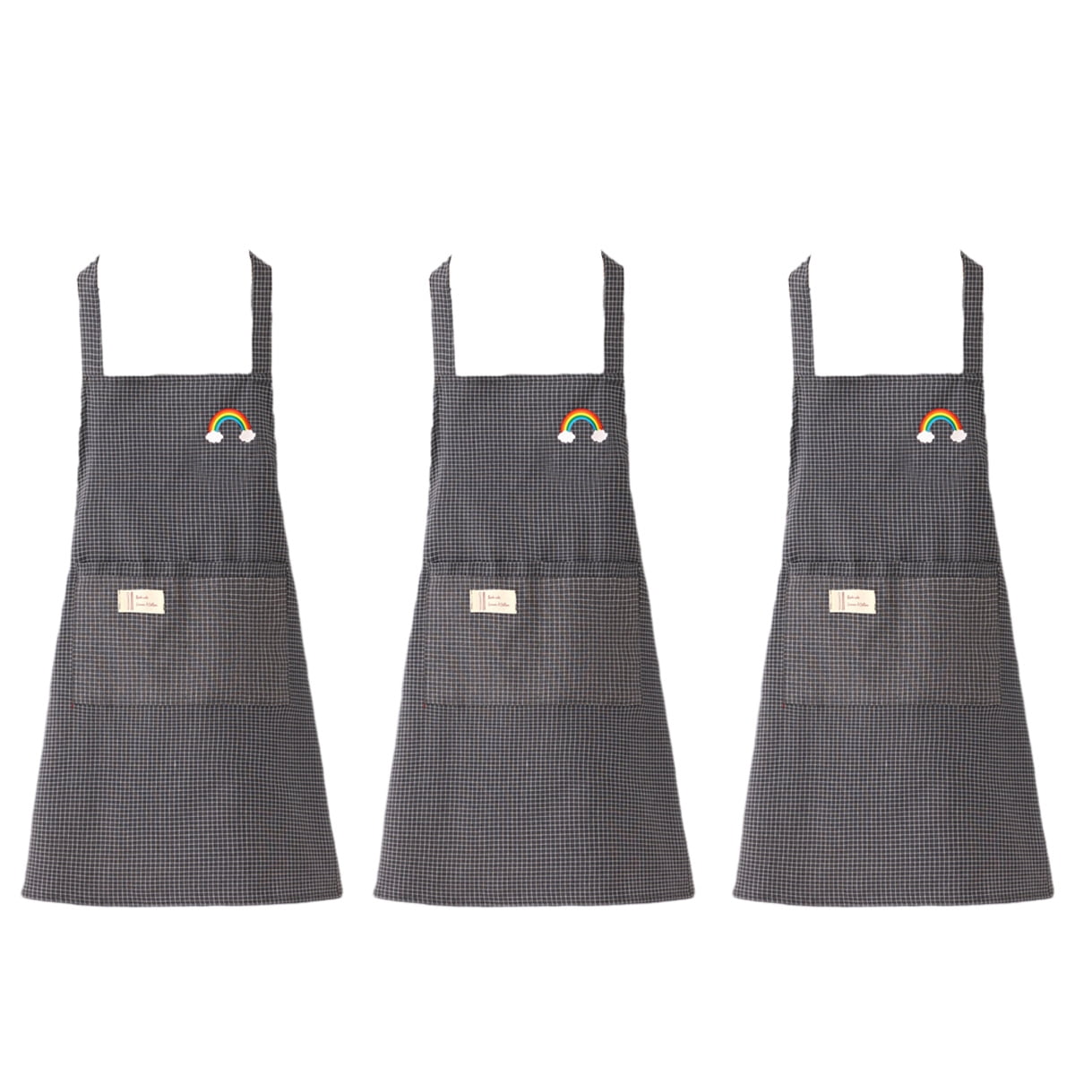 4-piece cotton apron, kitchen cooking waist, fashion restaurant work ...
