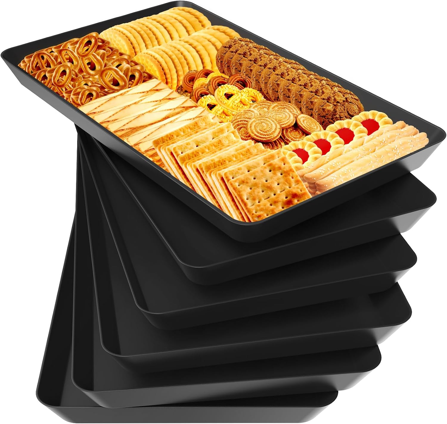 4-piece entertaining tray, BBQ grill accessories, snacks, fruit serving ...