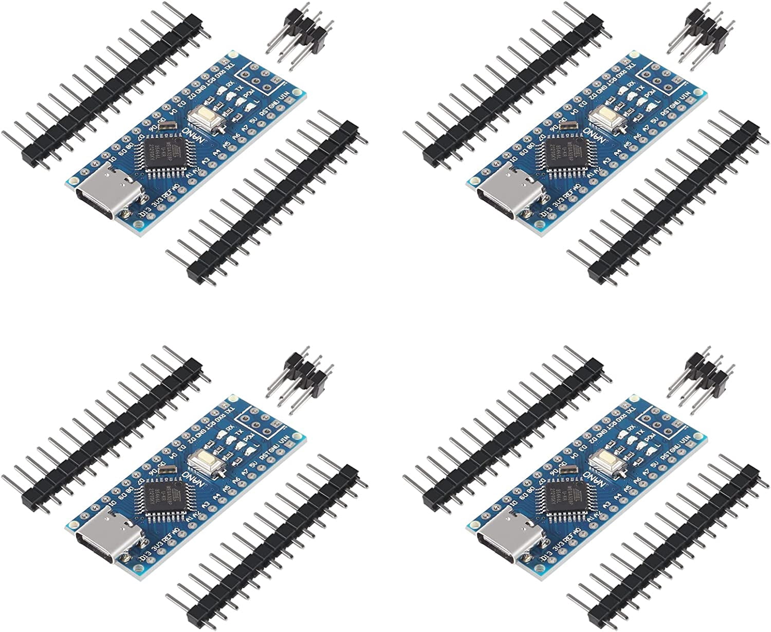 4-piece set 3.0328 board 340516 microcontroller board, with header ...