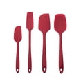 4-piece silicone spatula set, heat-resistant baking spatula, mini ...