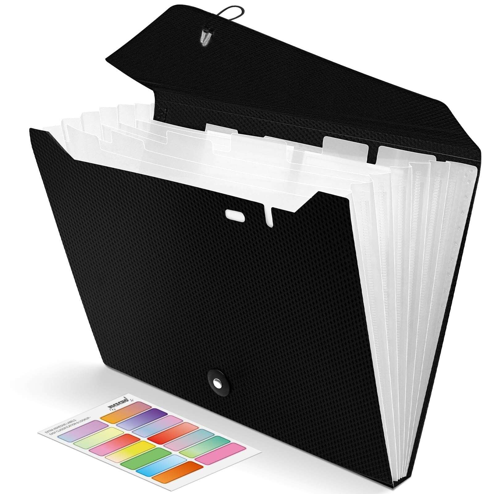 4 pieces Expanding File Folder, 7 Pockets Accordion File Organizer, A4 ...