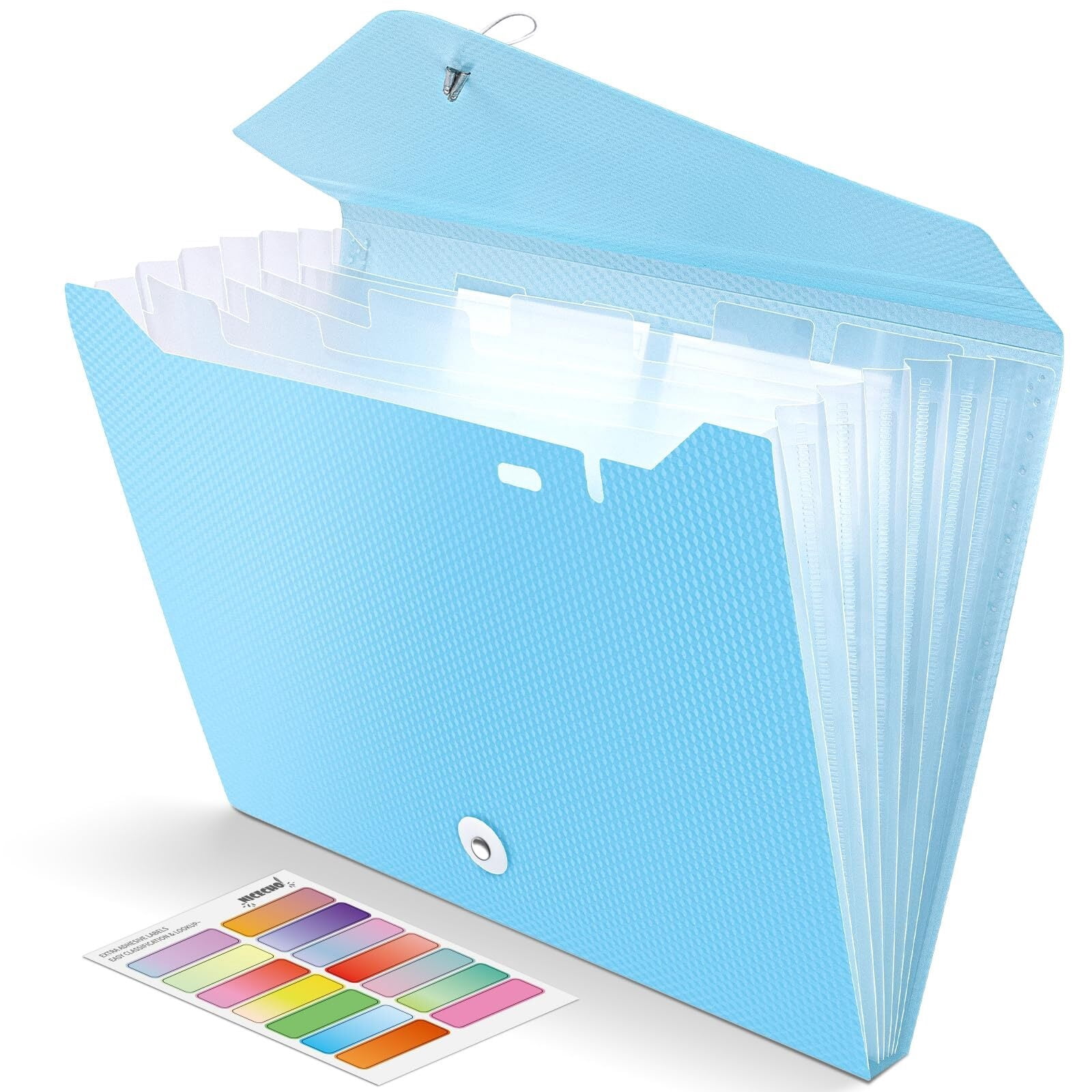 4 pieces Expanding File Folder, 7 Pockets Accordion File Organizer, A4 ...