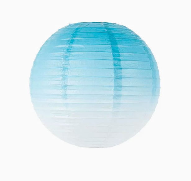 4 pieces hanging gradient paper lantern decoration spring and summer ...