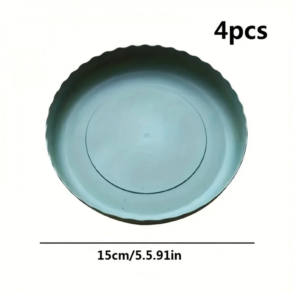 4 pieces of flower pot trays, resin trays for succulent plants, plastic ...
