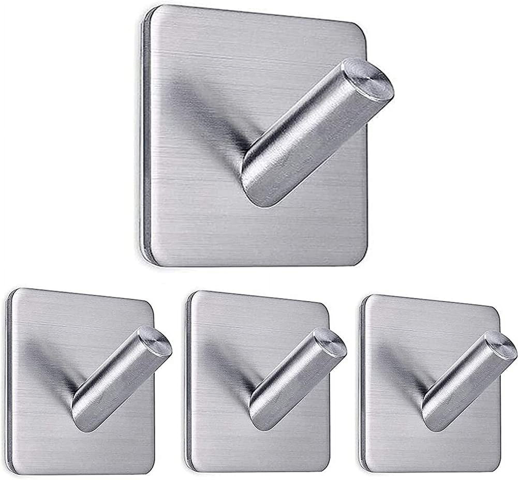 4 pieces towel hooks towel holder wall hooks adhesive hooks self ...