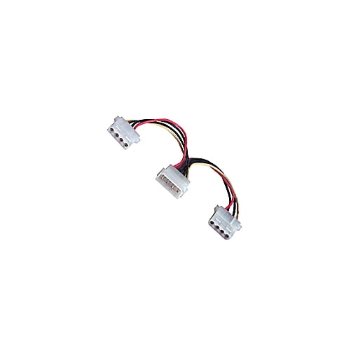 4 Pin Molex Power Splitter Y Cable 6' converts 1 to 2 x 5.25 ...