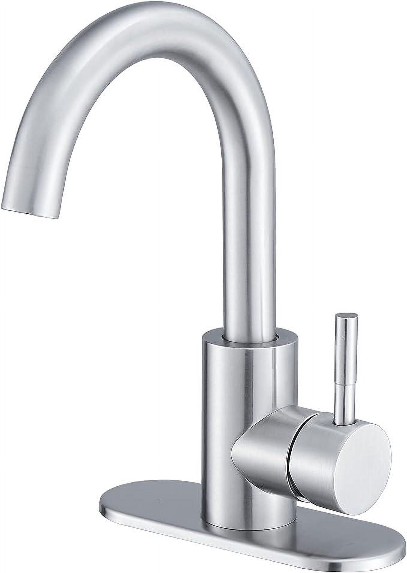 4 point ball bearing stainless steel basin faucet, cold water single ...