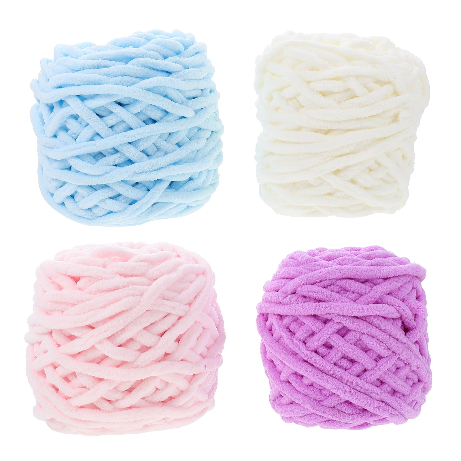 4 rolls of Hand-knitting Cotton Yarn Scarf Knitting Yarns Handcrafts ...