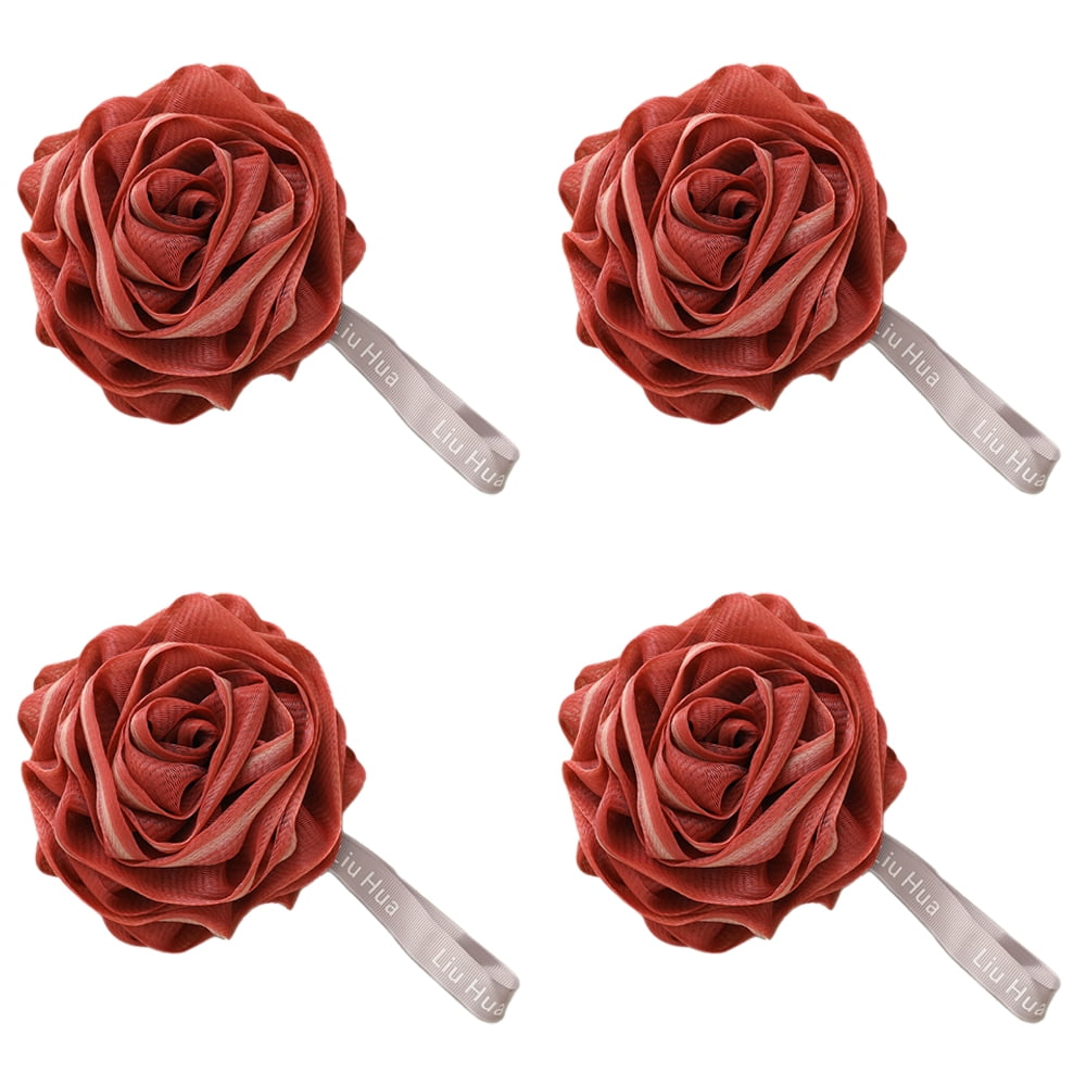 4 rose shaped shower balls Chummist - Walmart.com