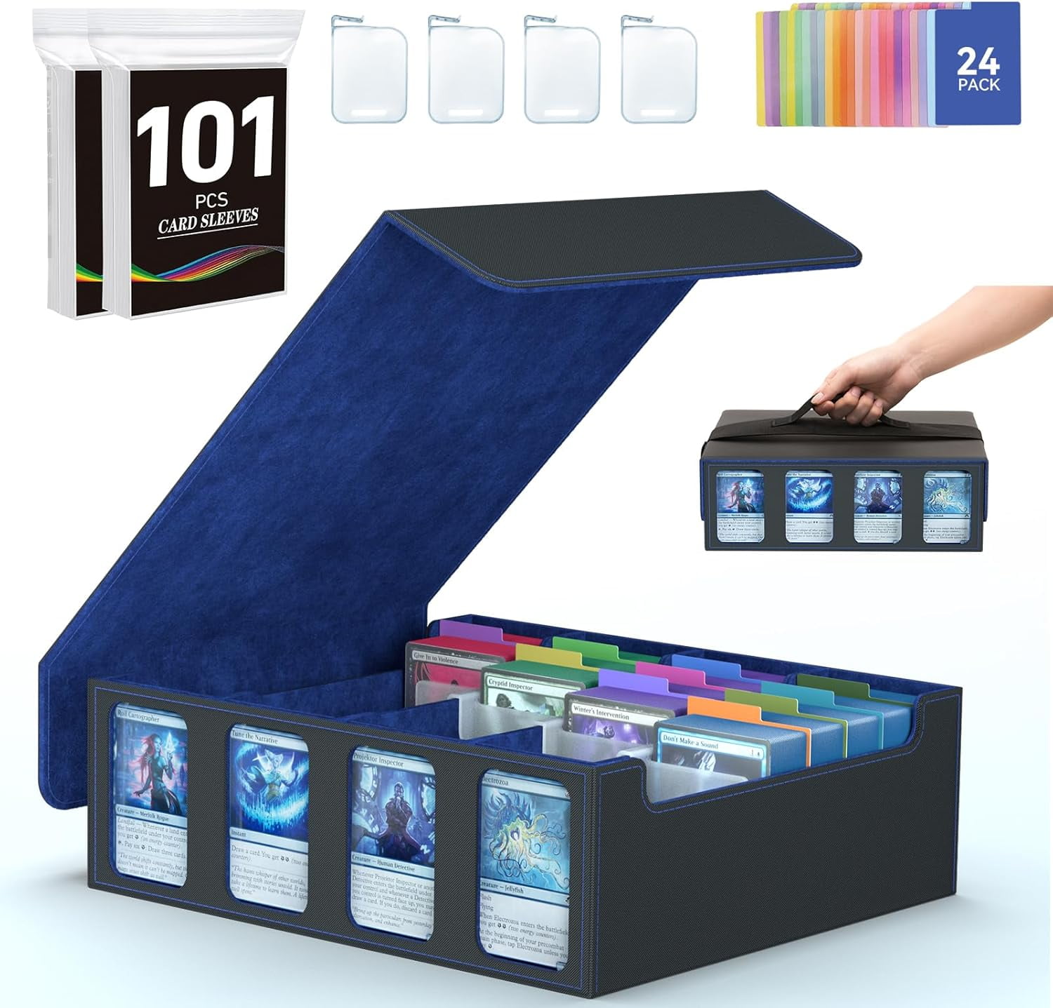 4 rows of trading card storage boxes, over 3,200 bulk card boxes, with ...