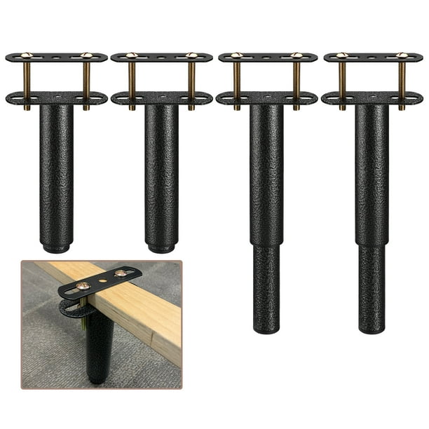 4 set Bed Frame Support Legs, 7.1" to 13" Adjustable Height Bed Center ...