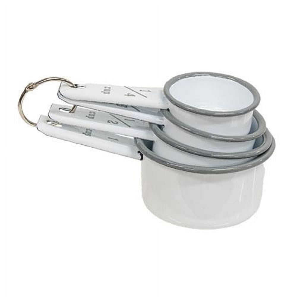 4/set Gray Rim Enamel Measuring Cups - Walmart.com
