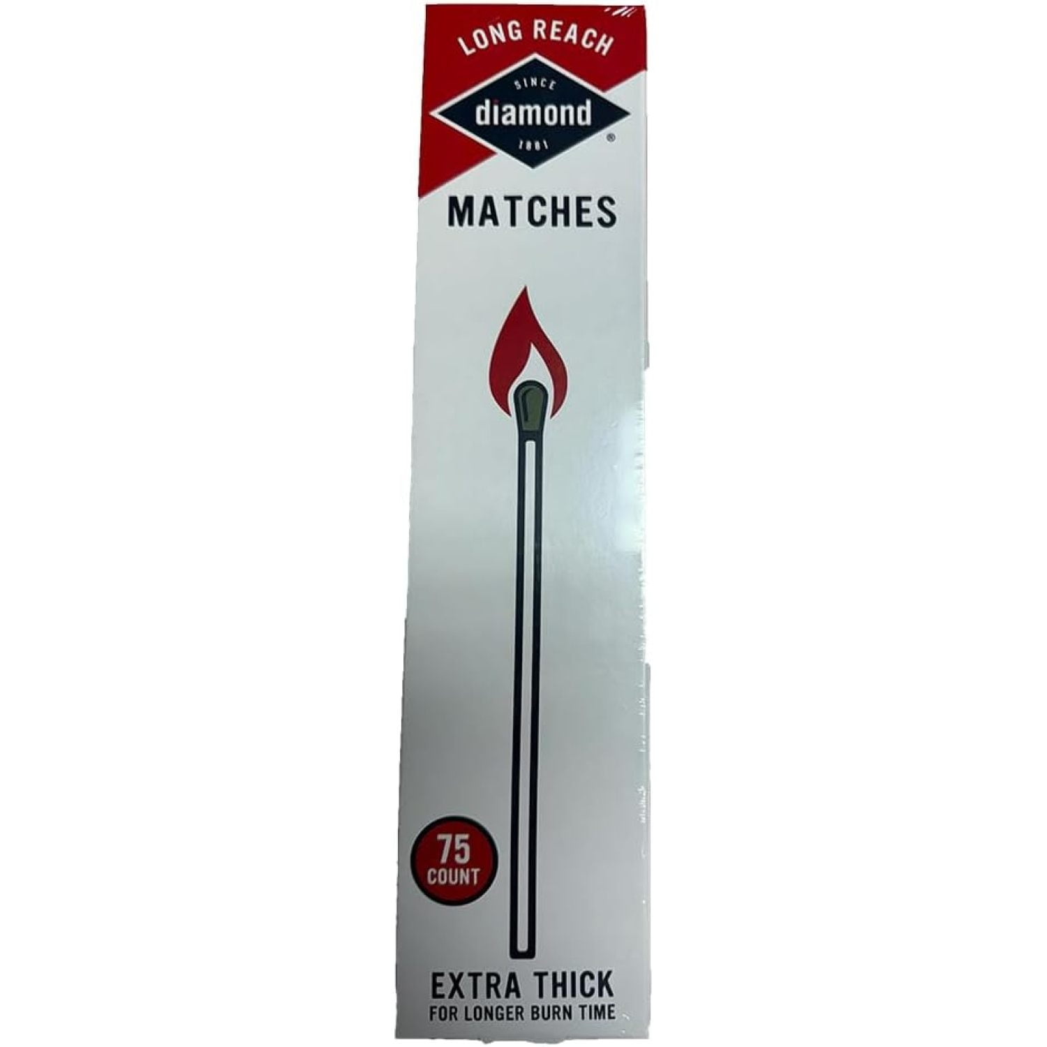4 set - of 2 Pack Diamond Long Reach Matches 75 Count, Multi-purpose ...